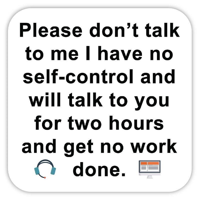 Dont Talk to Me Office Sign - Etsy