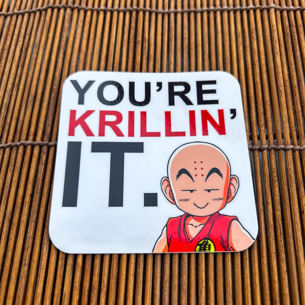 You're Krillin' It - DBZ Dragon Ball Z Killin' It Sticker for Laptops ...