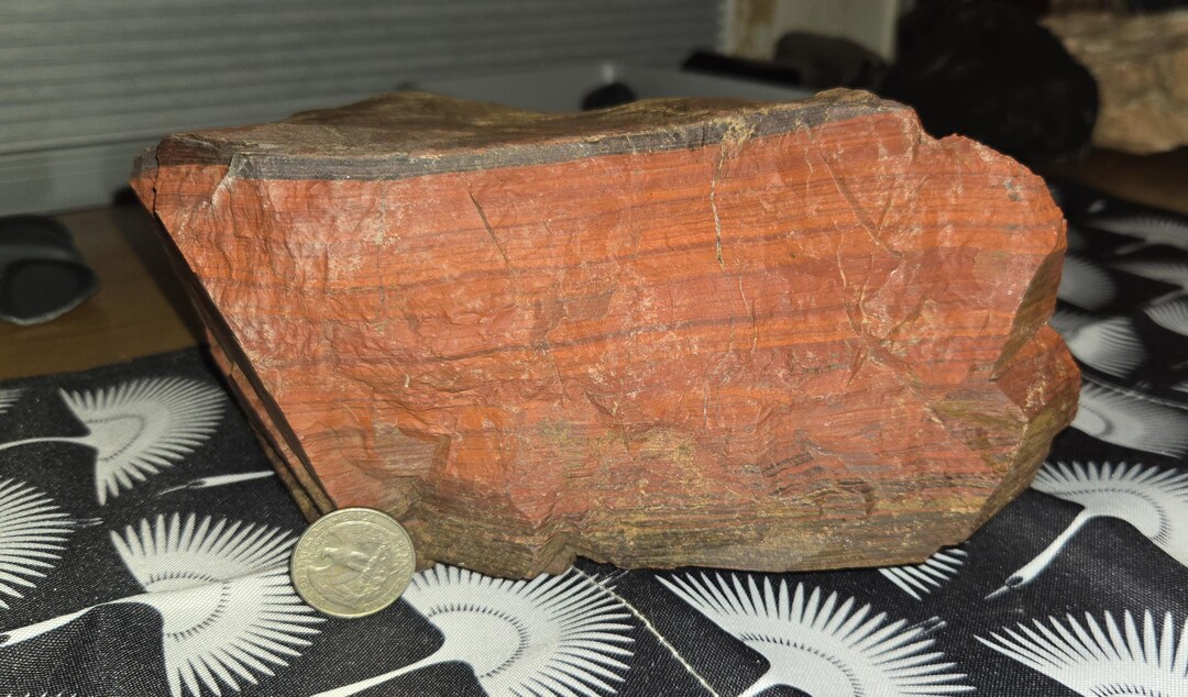 8.5lb Arizona Jasper Mineral Sample: Red Natural Cleaned Semi-precious ...