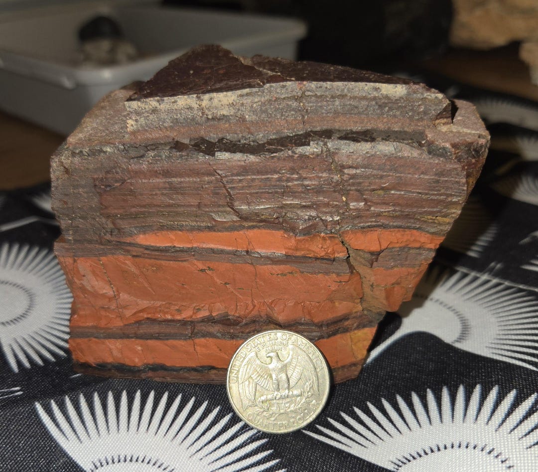 2lb Arizona Jasper Mineral Sample: Red Natural Cleaned Semi-precious ...
