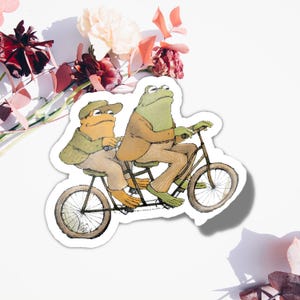 Frog and Toad Bicycle Sticker Meme Stickers Funny Outdoor Indoor ...