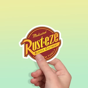 Rust-eze Lighting Mcqueen Car Sticker Outdoor Indoor Sticker Decal for ...