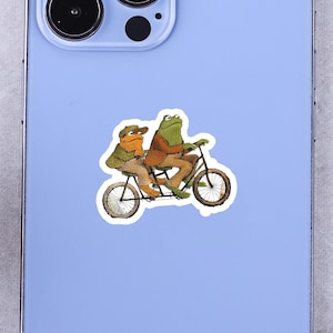 Frog and Toad Bicycle Sticker Meme Stickers Funny Outdoor Indoor ...