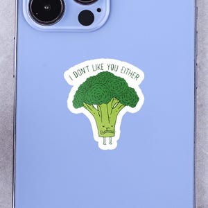 Broccoli I Dont Like You Sticker Meme Stickers Funny Outdoor Indoor ...
