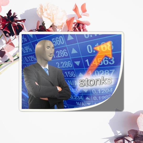 Stonks Sticker - Etsy