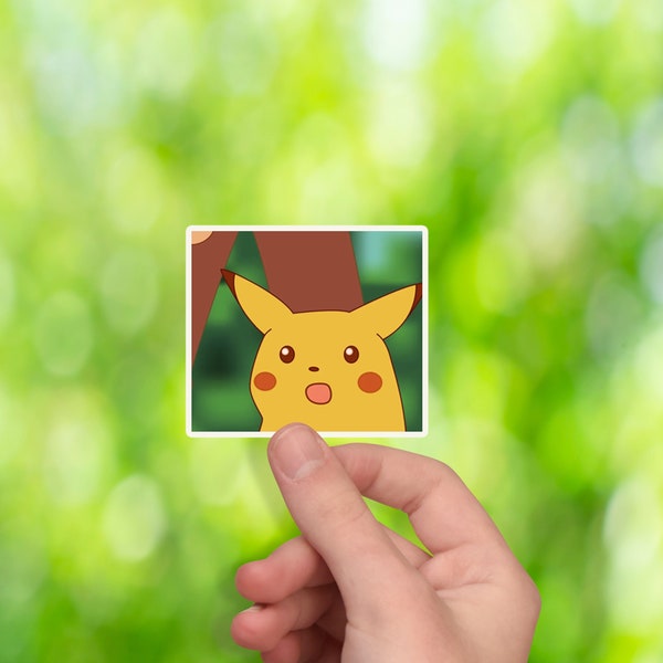 Surprised Pikachu Decal - Etsy