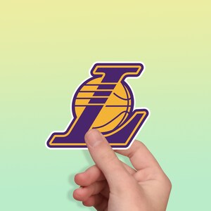 Los Angeles Lakers Sticker L Basketball Sticker L Outdoor Indoor ...