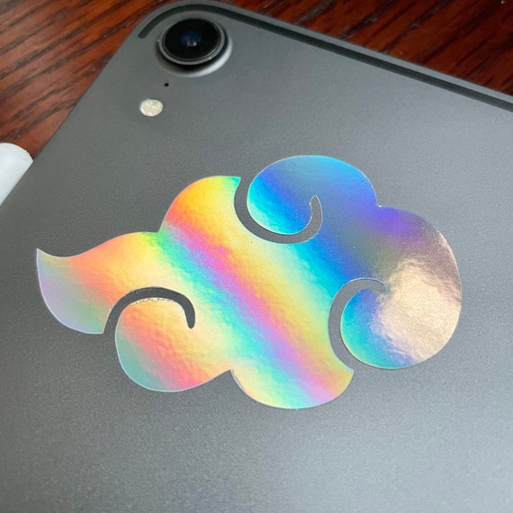 Holographic Cloud Anime Sticker Clan Weatherproof Waterproof - Etsy