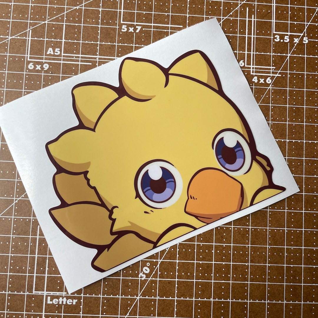 Chocobo Final Fantasy Weatherproof Waterproof Sticker Vinyl - Etsy ...