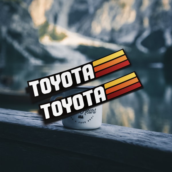 Toyota Retro Stripes - Etsy