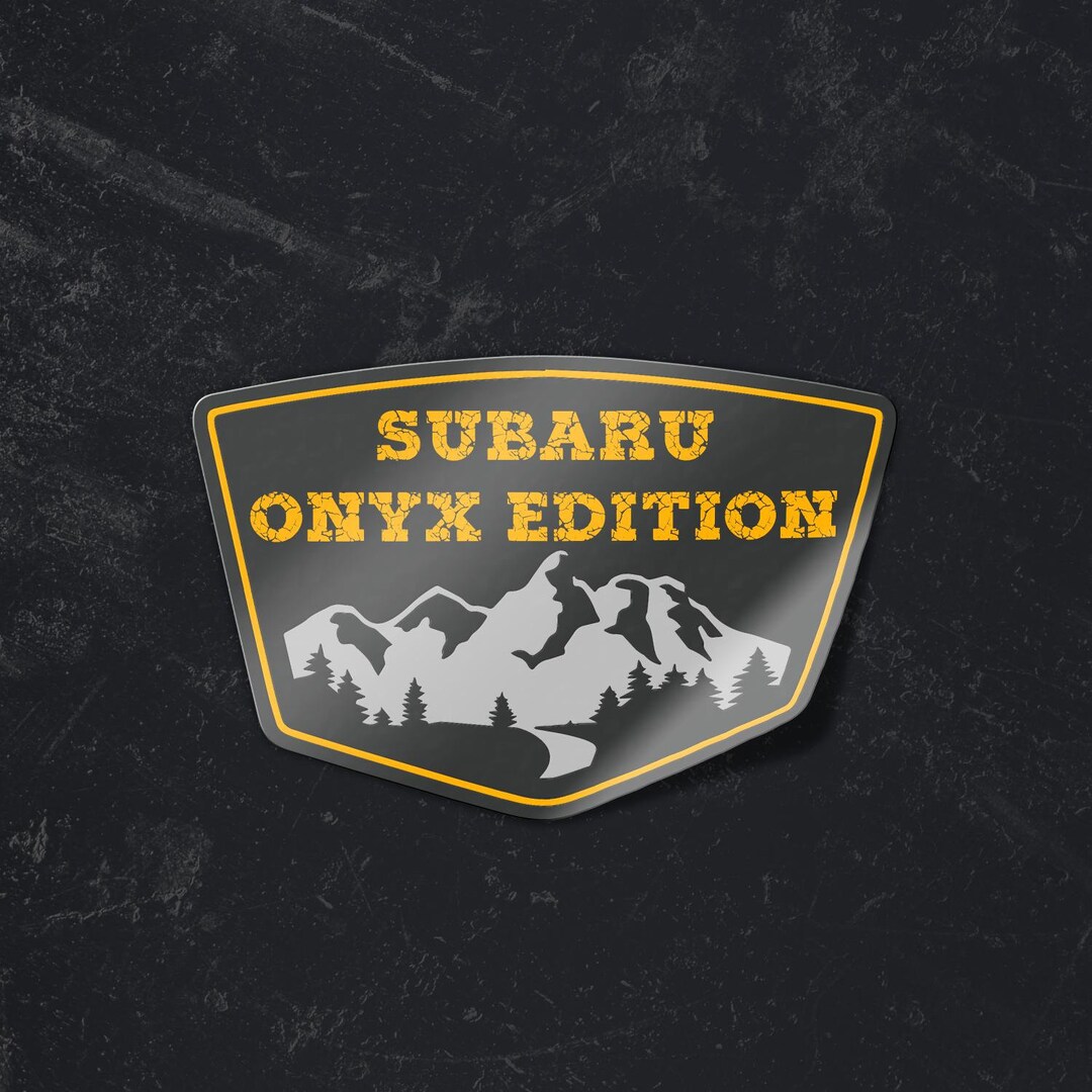 Subaru Onyx Edition Badge Sticker Outdoor Indoor Sticker Decal for Cars ...