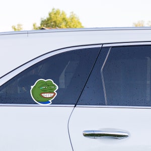 Sad Pepe Meme Sticker Outdoor Indoor Sticker Decal for Cars - Etsy