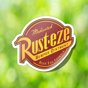 Rust-eze Lighting Mcqueen Car Sticker Outdoor Indoor Sticker Decal for ...