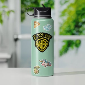 If You See Da' Police Warn A Brother Meme Stickers Funny Witty Indoor ...