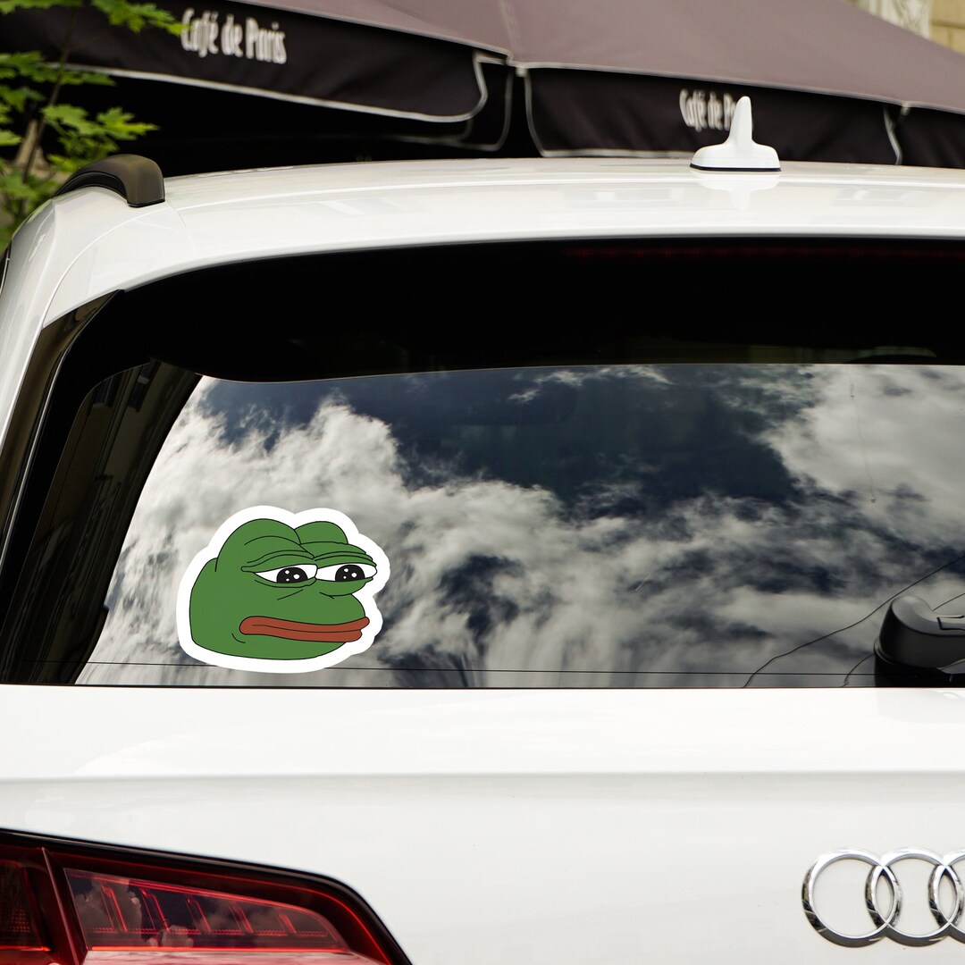 Sad Pepe Meme Sticker Outdoor Indoor Sticker Decal for Cars Vehicles ...