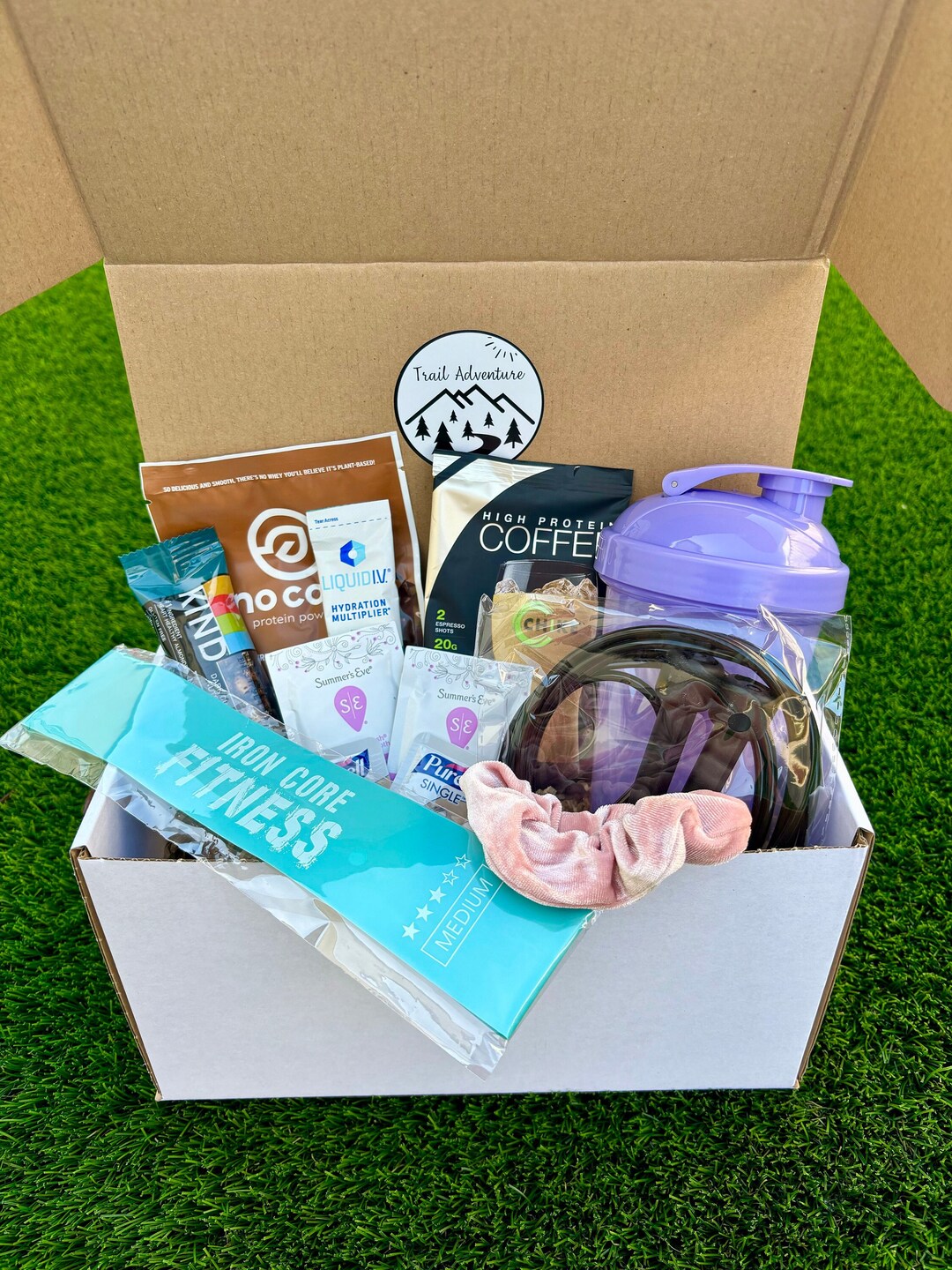 Fitness on the Go Kit // Women's Fitness Gift Box - Etsy