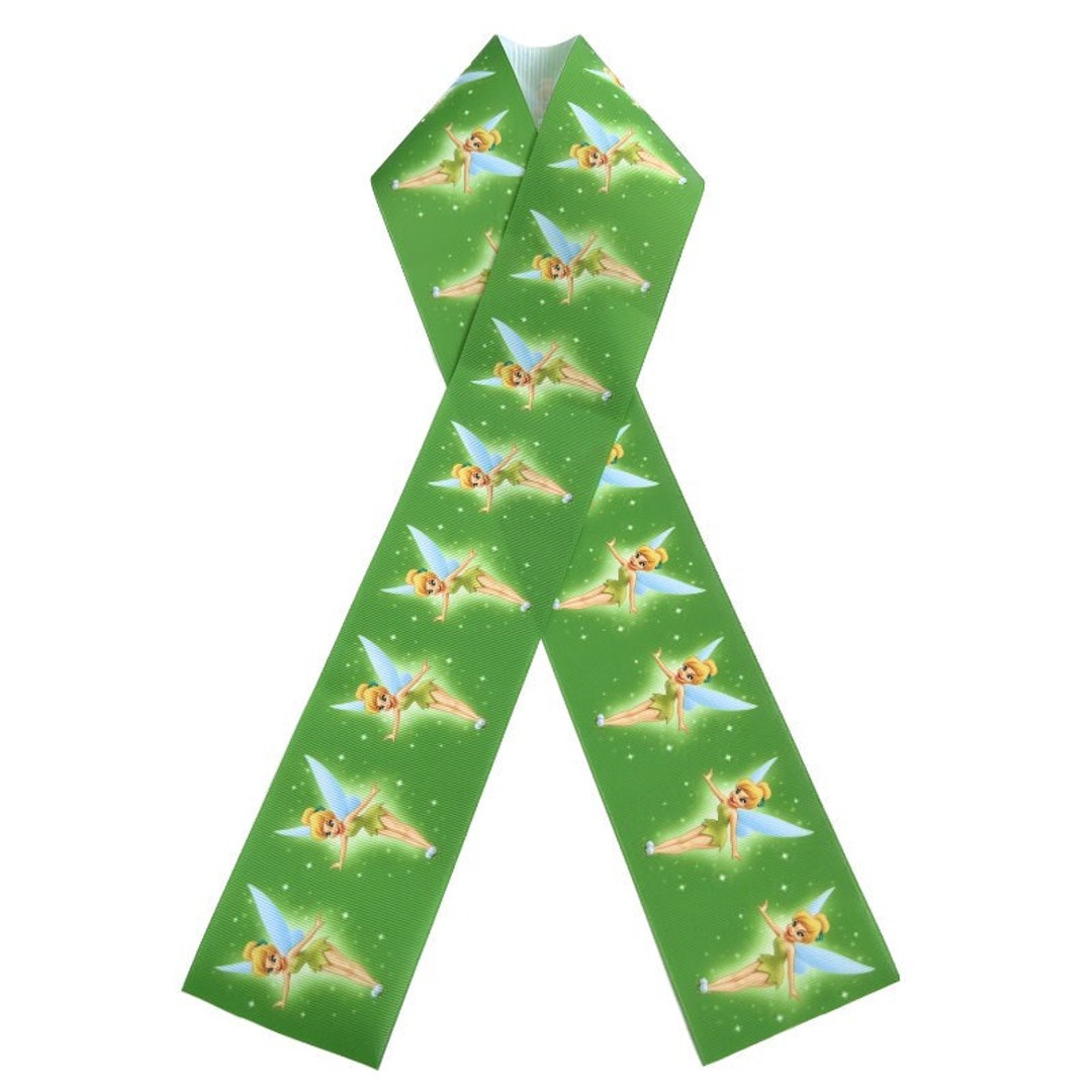 Tinkerbell Repeat 1 Yard on Grosgrain Ribbon, Theme Park Inspired ...