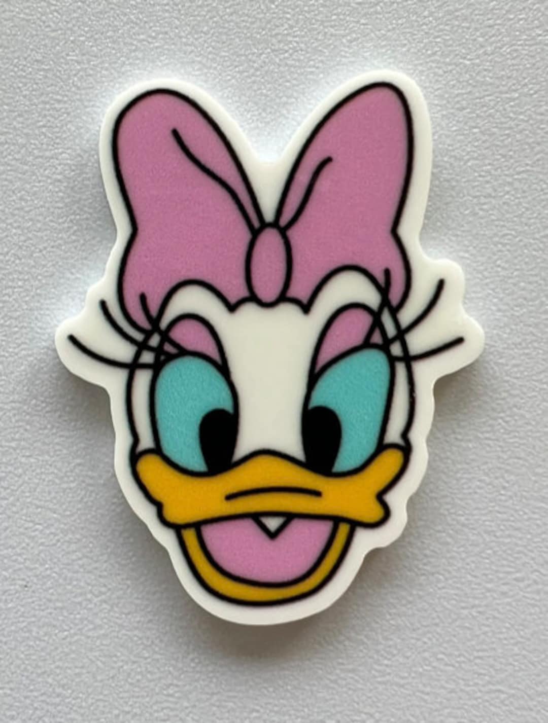 Daisy Duck Resin Hair Bow Center Piece, Character Resin, Jewelry Making ...