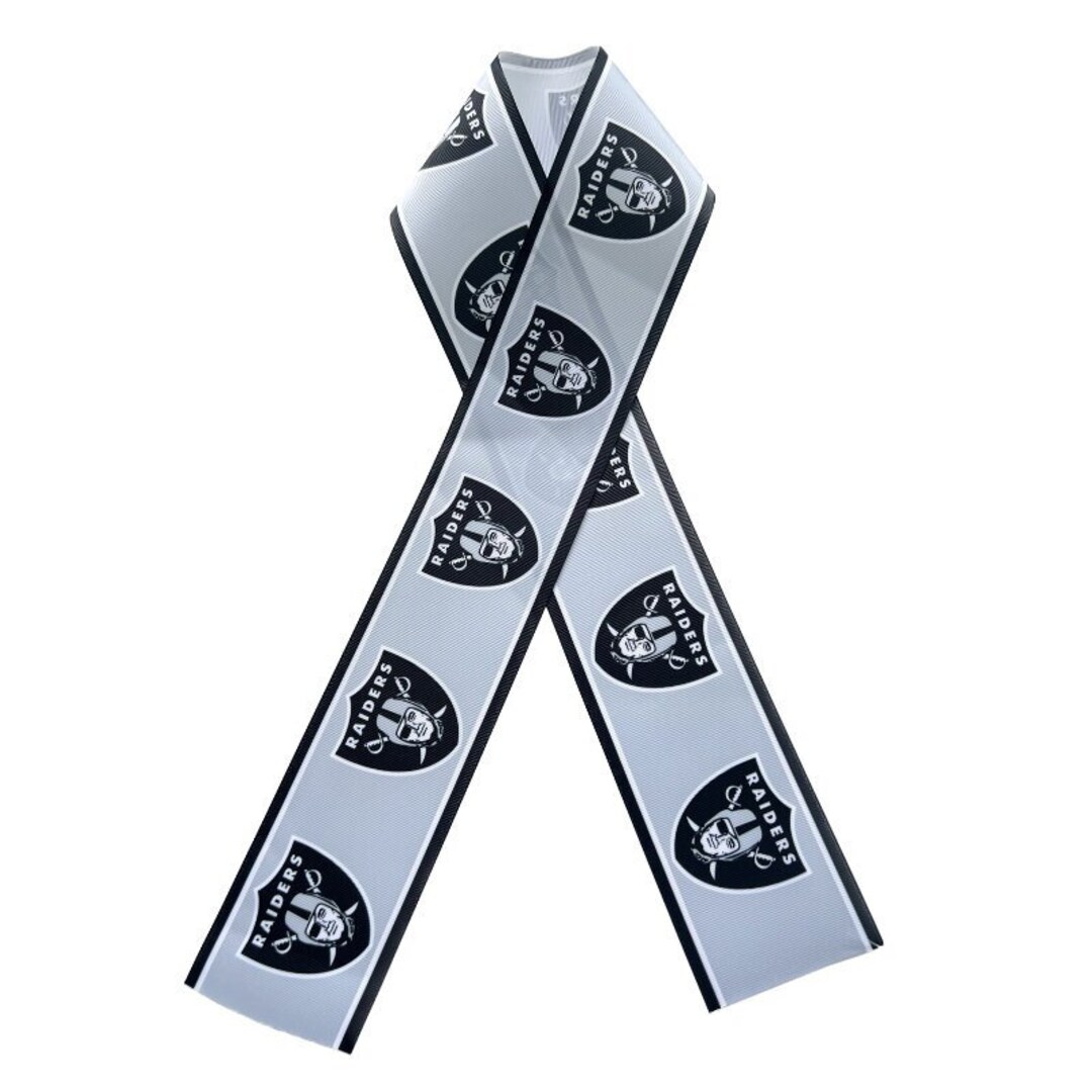 Raiders Grey Background High Quality Grosgrain Ribbon, Choose Preferred ...