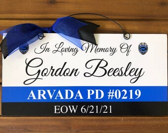Fallen Officer Sign - Etsy