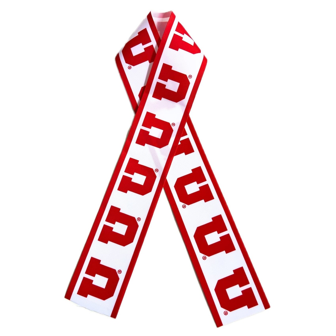 Utah White Background High Quality Grosgrain Ribbon, Choose Preferred ...