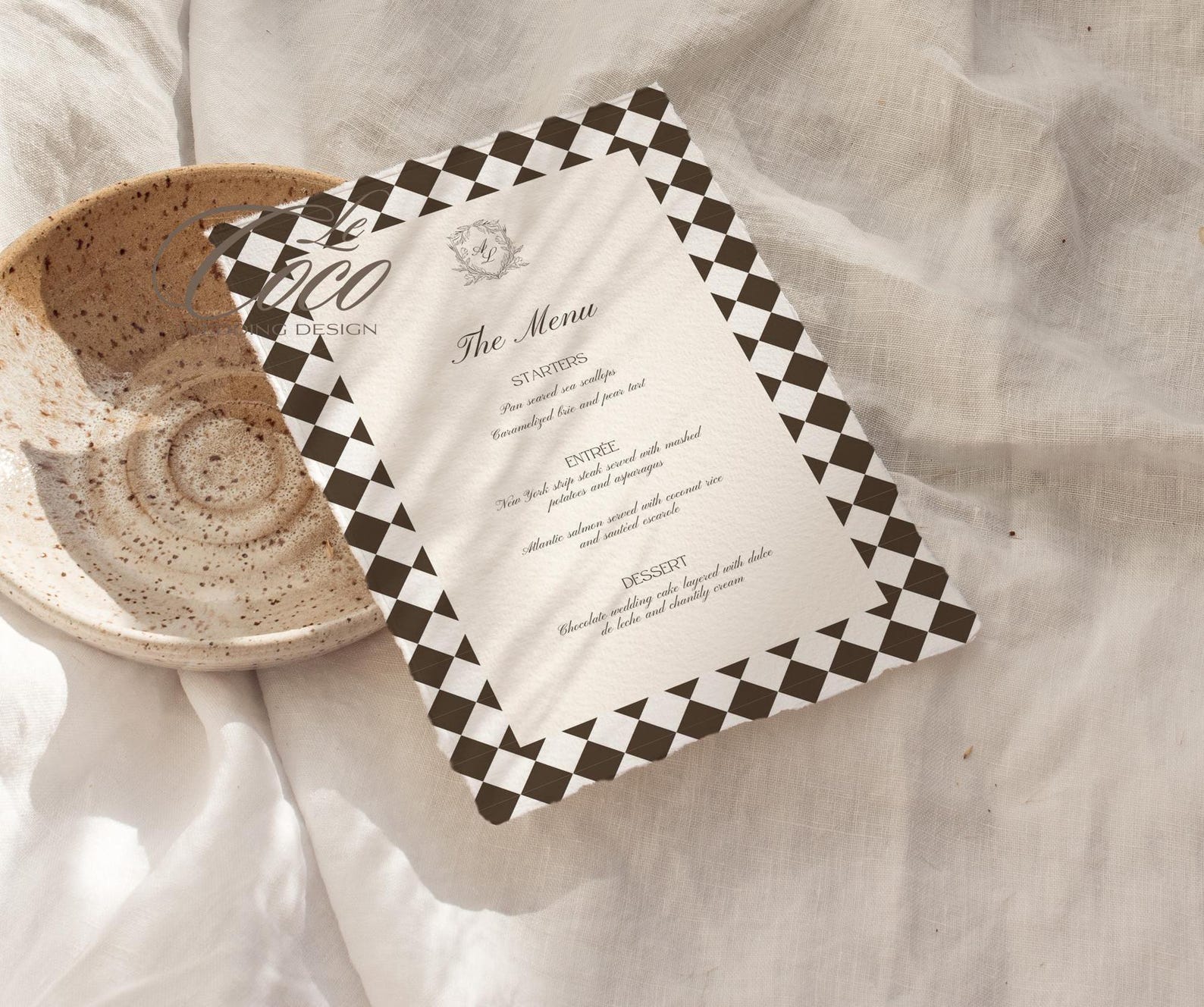 Luxe Classic Wedding Menu Template, Old Money Vintage Menu Template ...