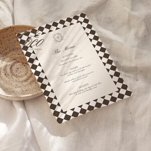 Luxe Classic Wedding Menu Template, Old Money Vintage Menu Template ...