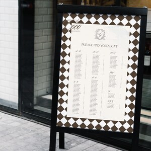 Luxe Classic Seating Chart Template, Classic AZ Wedding Seating Chart ...