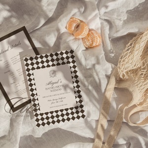 Ritz Glam Bachelorette Itinerary Invitation Template (digital) - Etsy