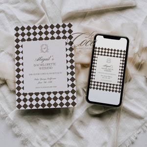 Ritz Glam Bachelorette Itinerary Invitation Template (digital) - Etsy