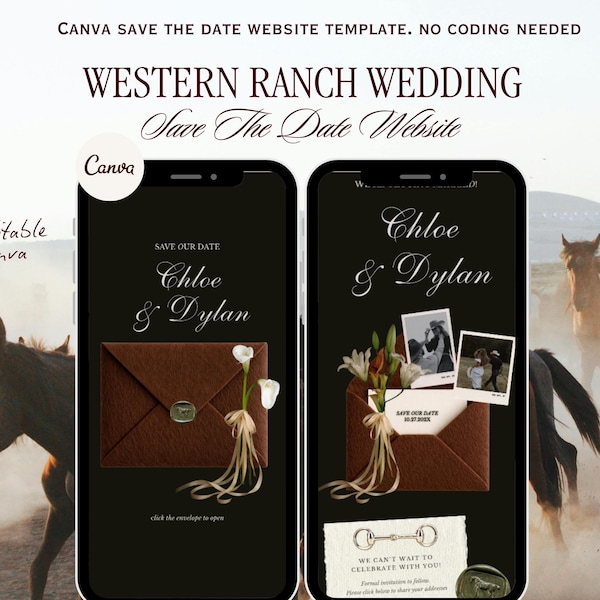 Equestrian Save Date - Etsy