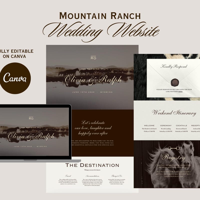 Wedding Website Designs - Etsy