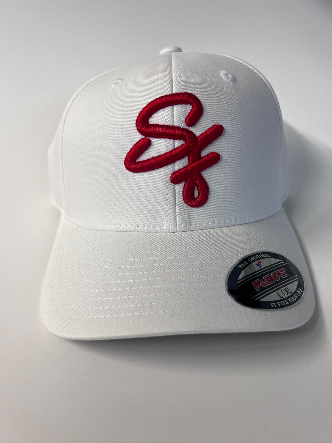 San Francisco Flexfit (white) Red Thread, S/m, L/XL - Etsy