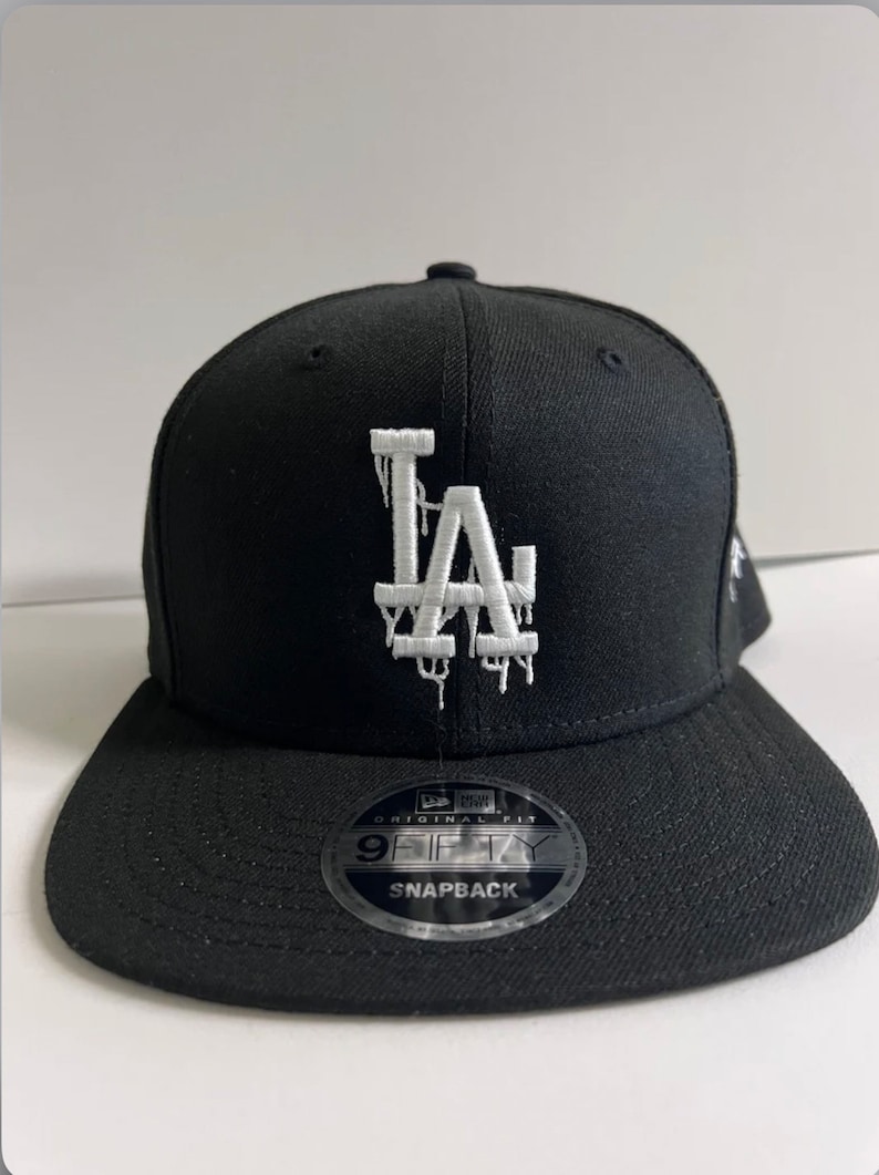 LA drip New Era Black 9fifty - Etsy