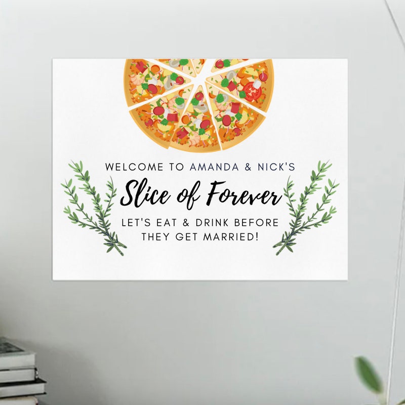 Pizza Wedding Sign - Etsy