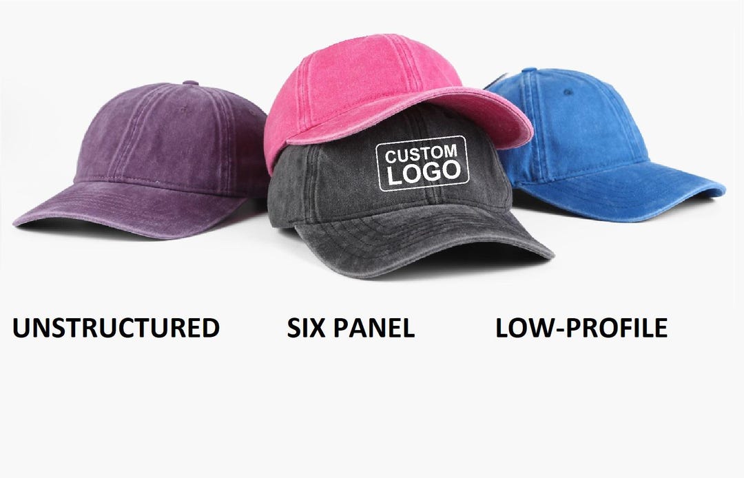 Custom Logo Hat Embroidered, Personalized Hat, Embroidery Logo Baseball ...