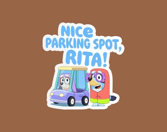 Bluey Sticker Rita - Etsy