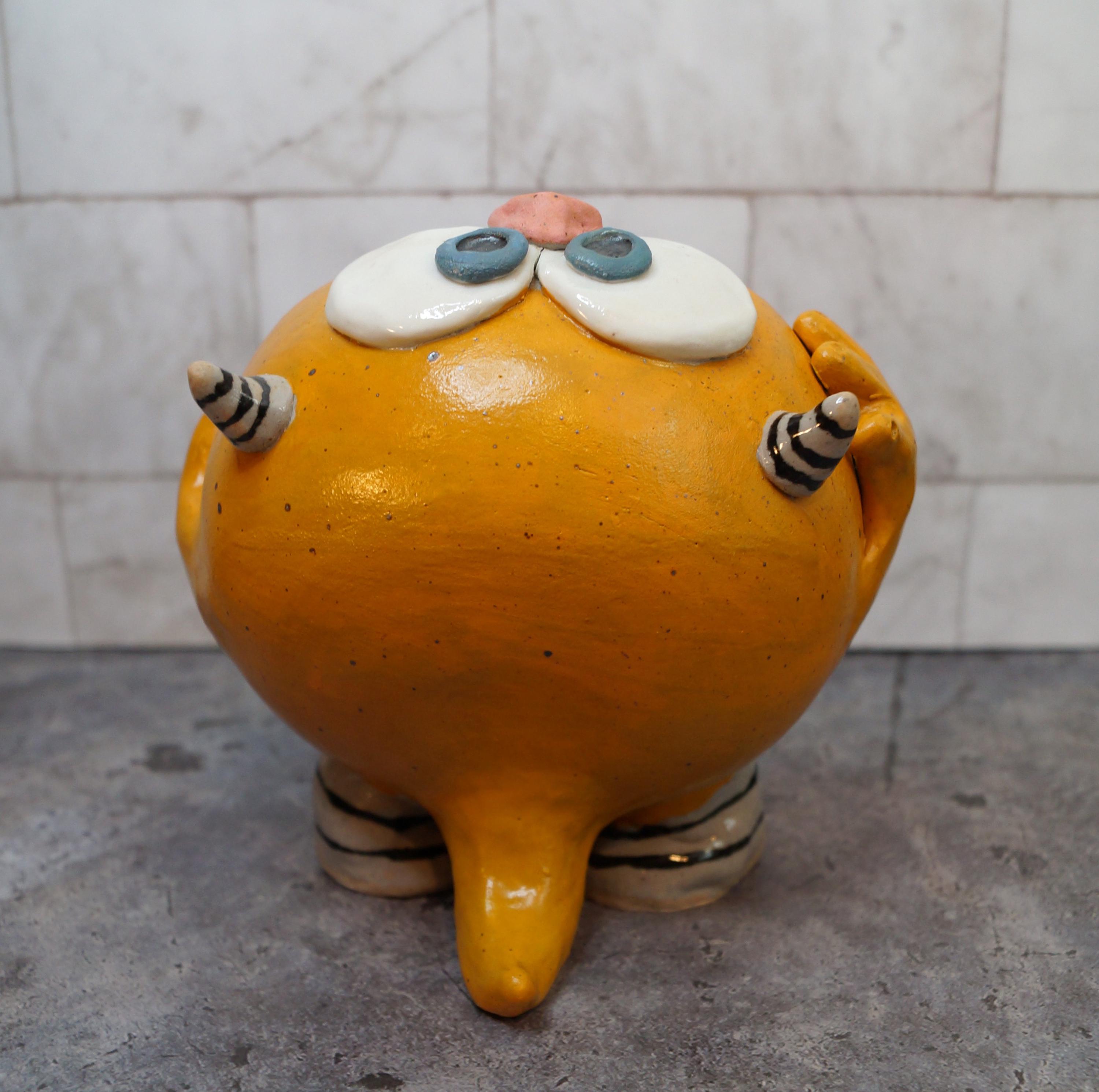 Big Mouth Monster Bowl: Handmade Stoneware Pottery, Adorable Troll Face ...