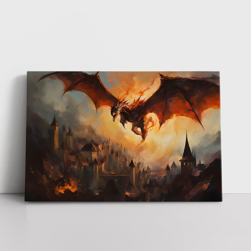 Medieval Oil Painting - Etsy