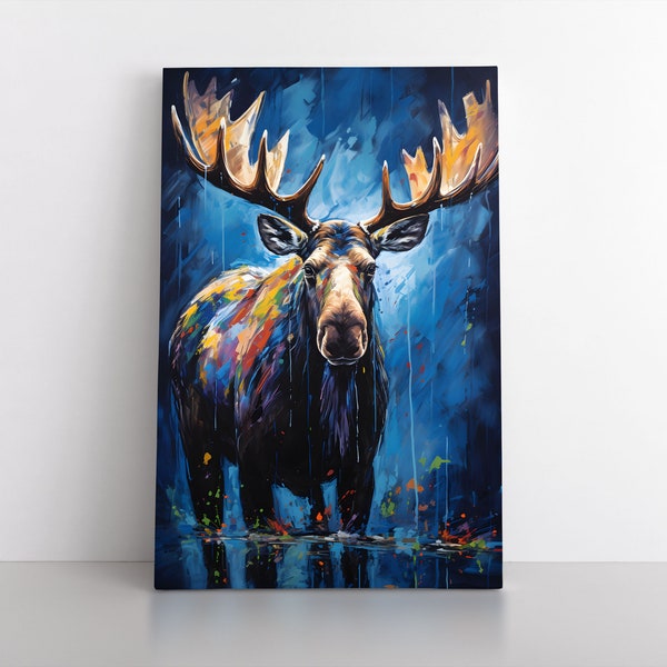 Moose Art - Etsy