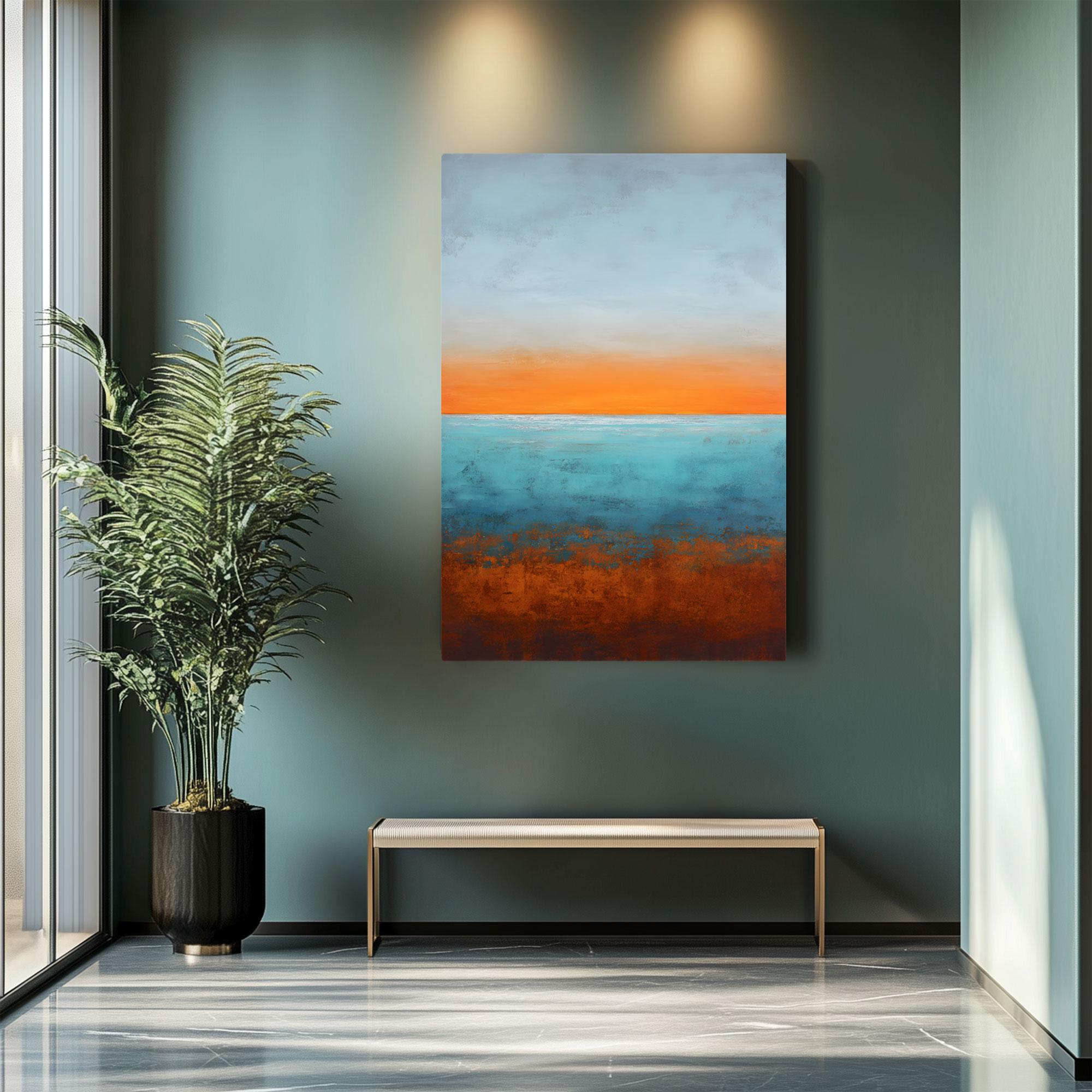 Abstract Gradient Wall Art - Mark Rothko Inspired Canvas Print, Framed ...