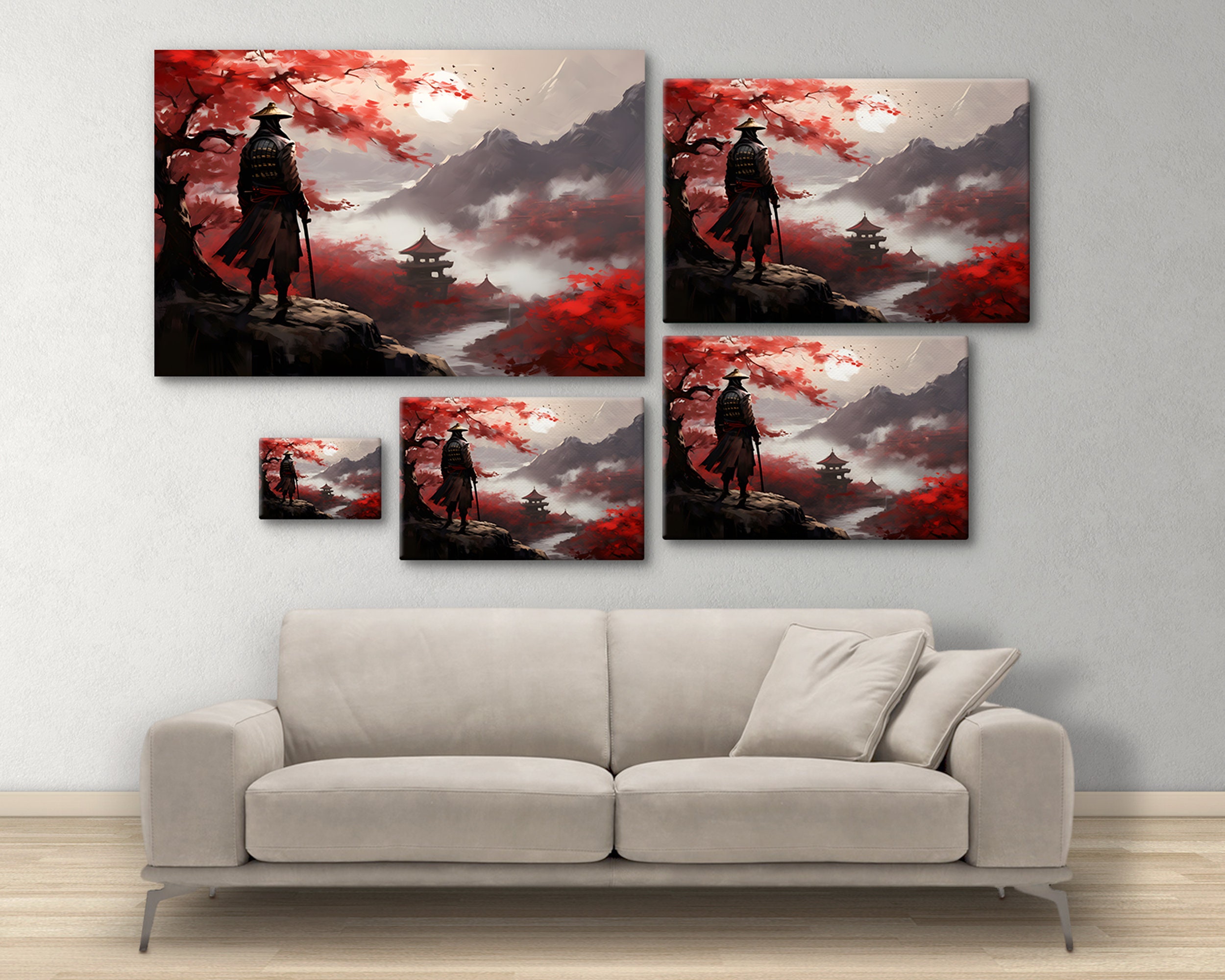Ancient Samurai Warrior Ronin Kung Fu Oil Painting Print on - Etsy UK