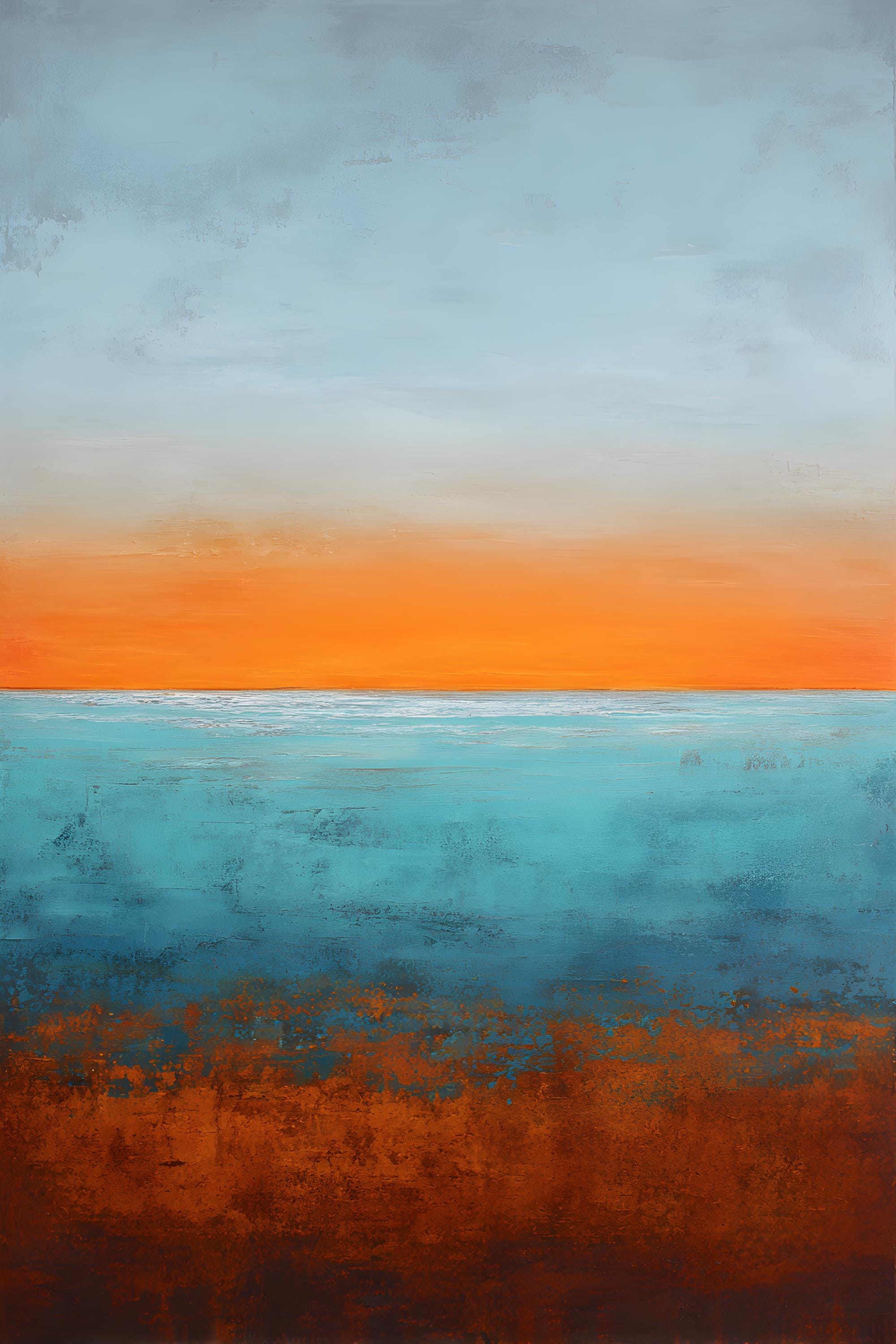 Abstract Gradient Wall Art - Mark Rothko Inspired Canvas Print, Framed ...