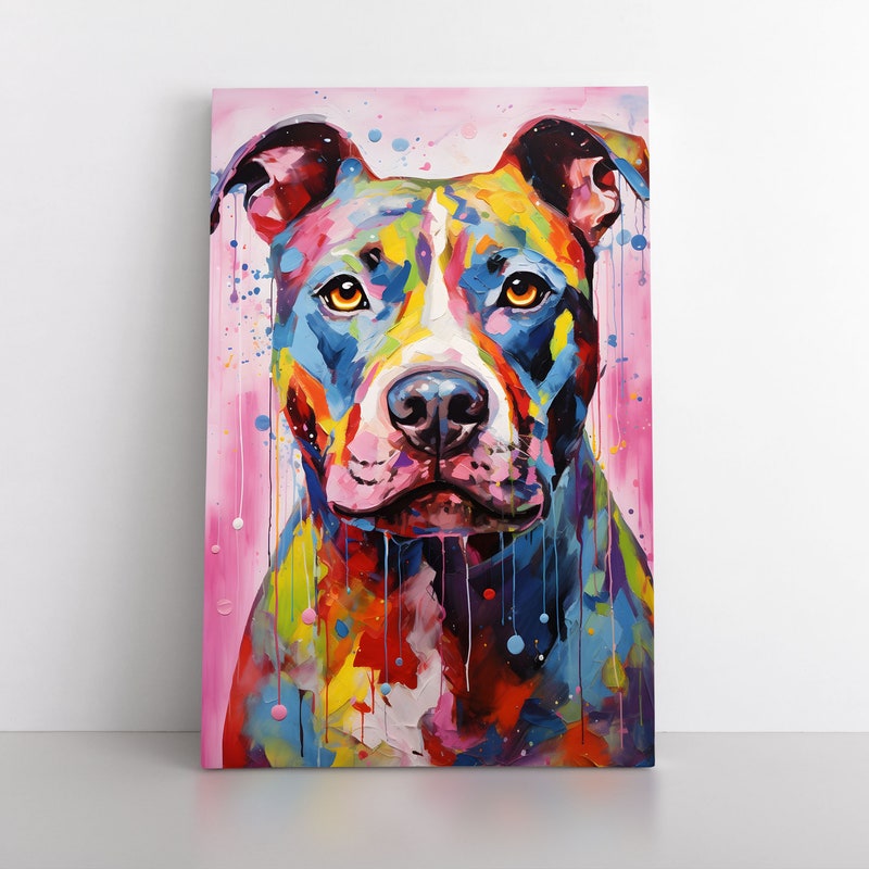 Pitbull Artwork - Etsy