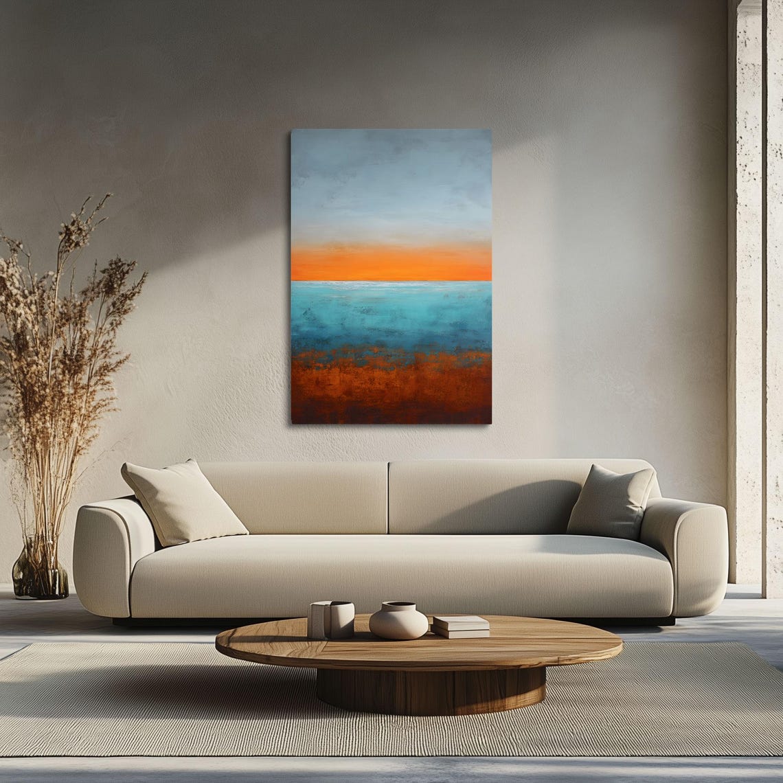 Abstract Gradient Wall Art - Mark Rothko Inspired Canvas Print, Framed ...