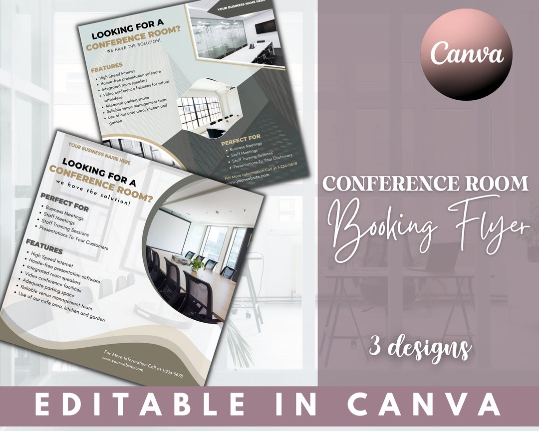 Conference Room for Rent Flyer, for Rent Flyer, Realtor Flyer, Real ...