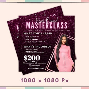 Social Media Flyer, Master Class Social Media Template, Master Class ...
