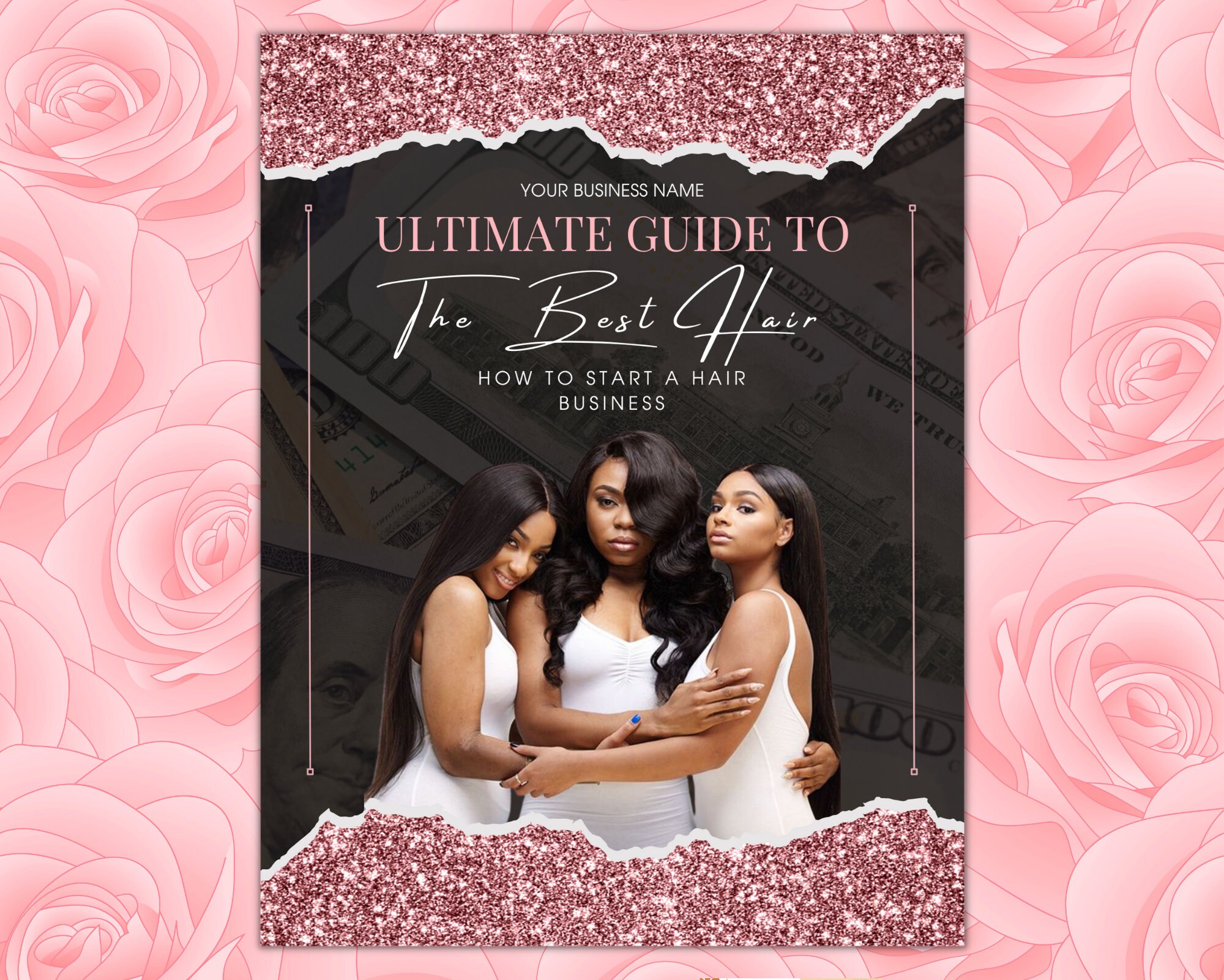 Editable Ebook Cover Template, Lash Business Ebook Cover, Hair Business ...