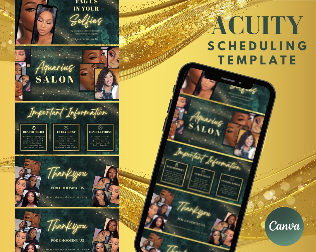 Acuity Template, Acuity Scheduling Template, Acuity Booking Site ...