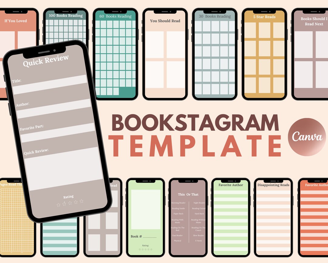 Bookstagram Bundle, Bookstagram Poster, Bookstagram Story Template ...